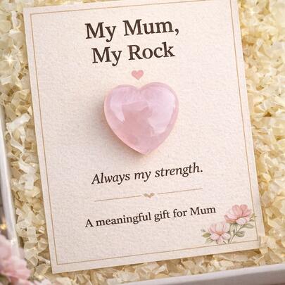 1 PC My Mum My Rock Heart Pocket Hug Gift, Meaningful Gift For Mum, For ...