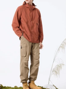 CAMEL CROWN Men's Windproof Waterproof Hooded Jacket, Outdoor Hiking ...