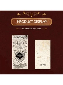 1 Peça Mapa Oficialmente Licenciado de Harry Potter Marauders Hogwarts ...