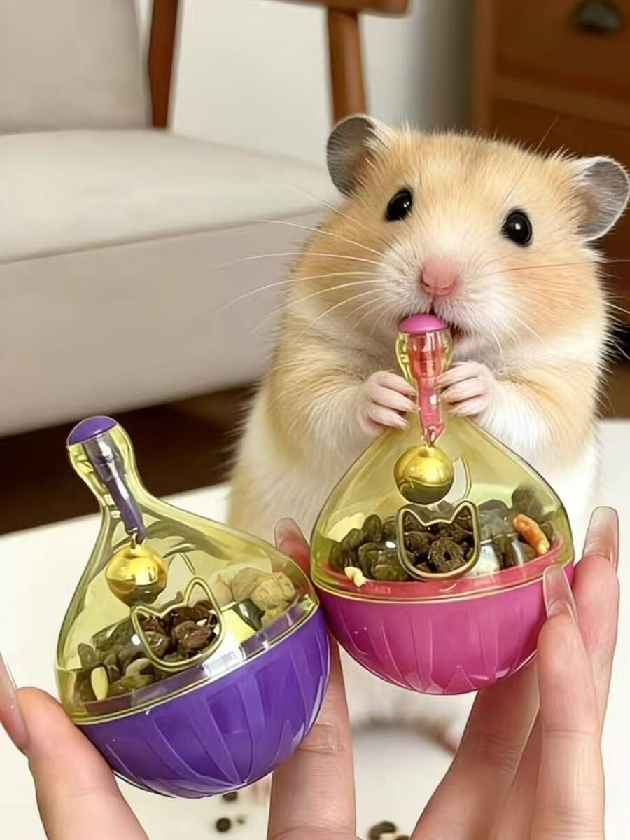 Must-Have For Cute Pets! Hamster Food-Dispensing Ball Toy. With A ...