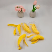 Soft Squishy Realistic Banana Squeeze Toy, Slow Rebound Stress Relief ...