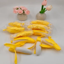 Soft Squishy Realistic Banana Squeeze Toy, Slow Rebound Stress Relief ...