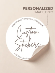4cm 16-1000pcs Custom Personalized Stickers, Logo Holographic Business ...