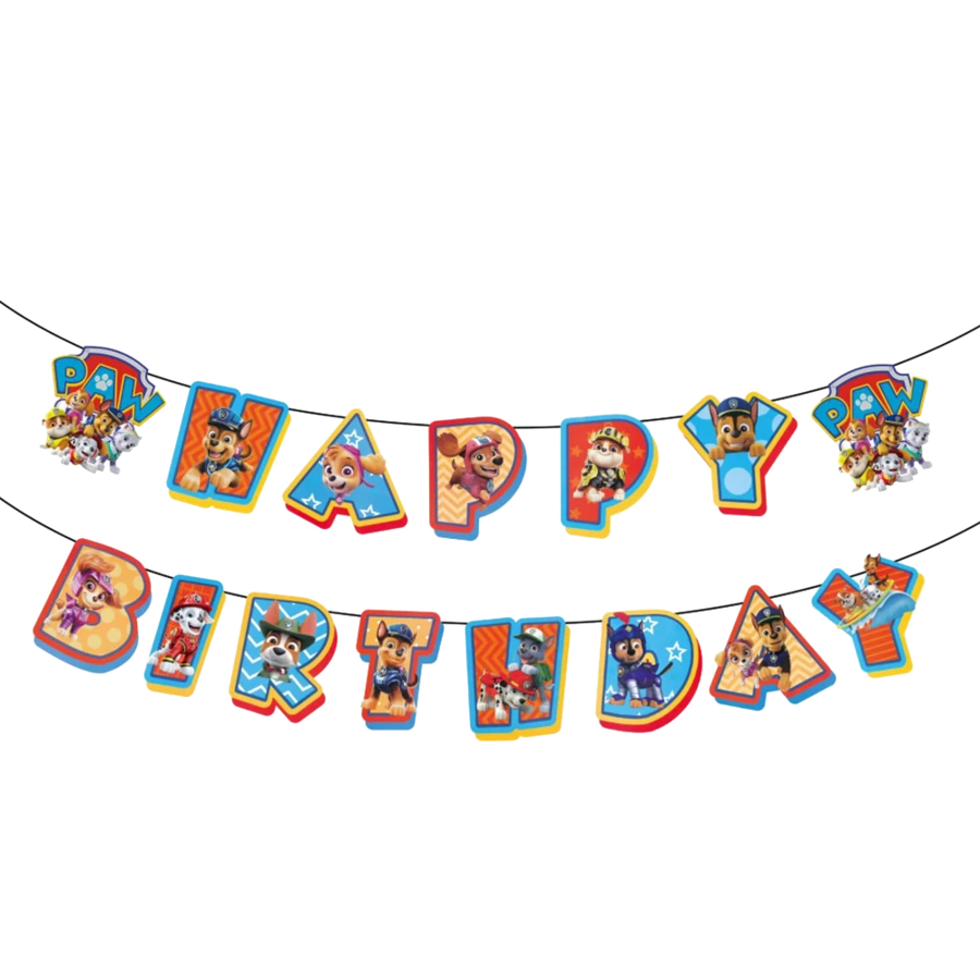 Paw Patrol Birthday Party Decorations, Various Styles For Children's ...