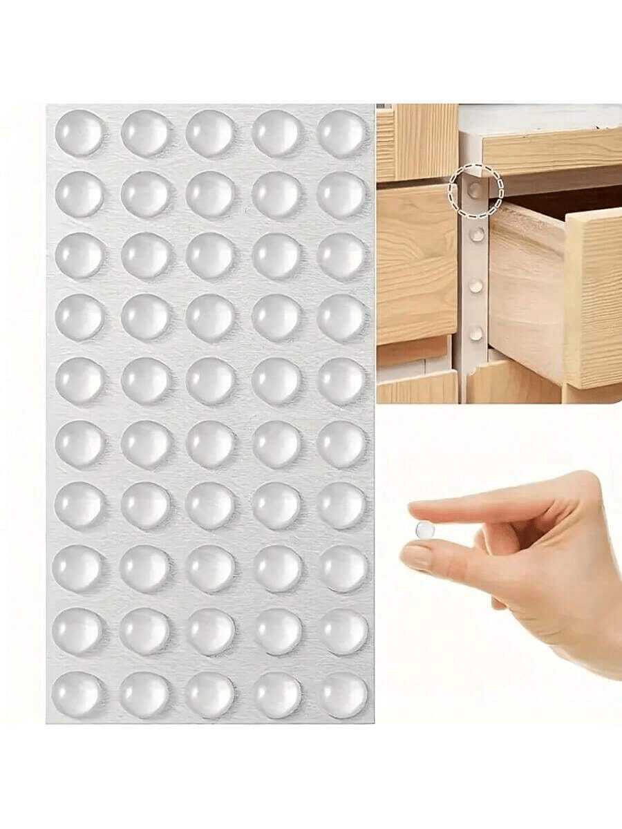 50/100pcs Self-Adhesive Door Stoppers, Cabinet Pads, Silicone Furniture ...