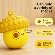 Multi-Color Acorn Shaped Pet Treats Dispenser Toy, Dog Cat Interactive ...