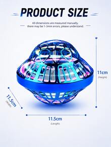 1pc Induction Levitating Spinning Glowing UFO Toy, 2 Play Modes ...