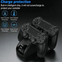 P4/Slim/Pro Controller Dual Charging Dock, 1.8 Hour Fast Charging ...