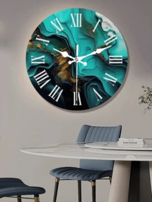 1 Pc 10 Inch/12 Inch Abstract Wooden Large Wall Clock Modern Art ...