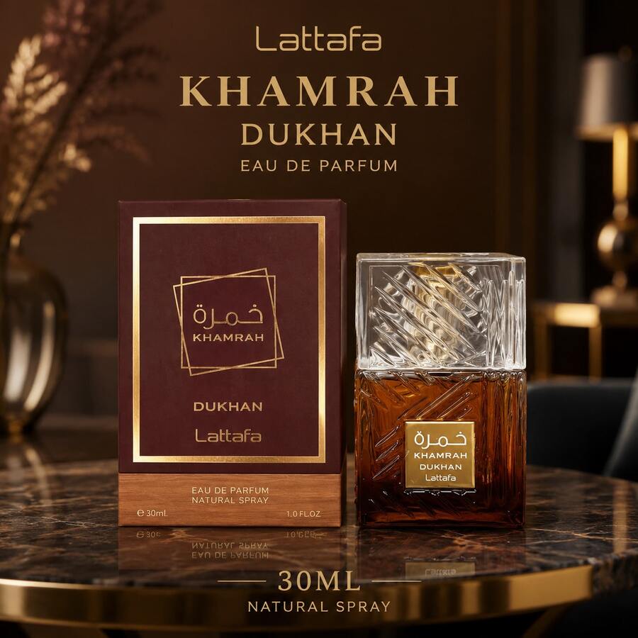 Perfume Lattafa Khamrah Dukhan 30ML Fragancia unisex ahumada, dulce ...