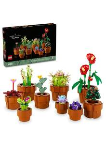 LEGO Icons Tiny Plants 10329 & Technic Off Value Combo Set, Racing ...
