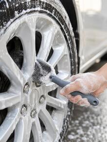Car Wheel And Tire Cleaning Brush, Microfiber Soft Bristles Non-Scratch ...