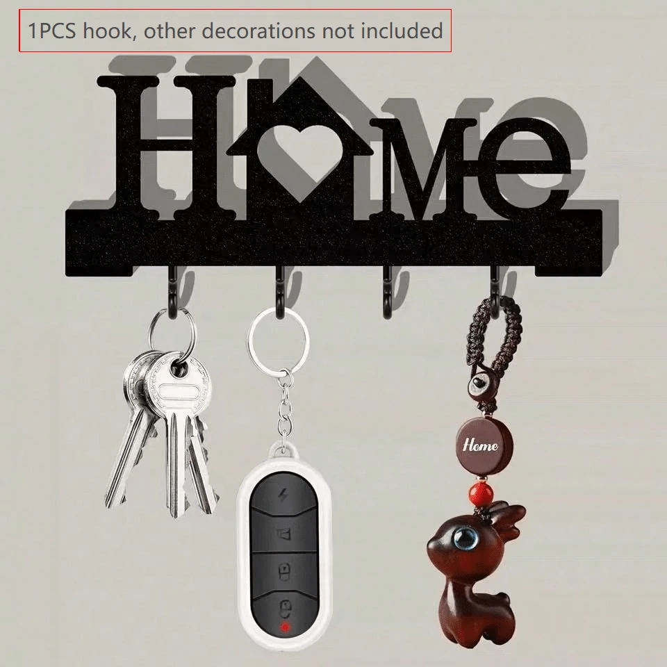 1pc Metal Art Decorative Hook, Home Decor, Key Holder, Bathroom ...