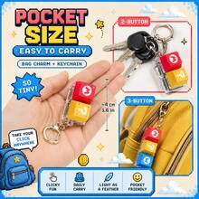 Klawiatura fidget toy, klikacz klawiszy w stylu retro pixel, brelok z ...