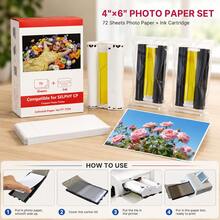 Glossy Memory Wall Vibe Sticker Photo Paper & Ink Set, 4 X 6 In 100 X ...