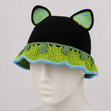 1pc Men's Hollow Out Breathable Ear Hook Knit Hat, Suitable For Spring ...