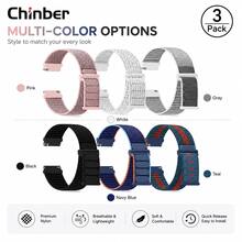 3 Packs Sport Nylon Loop Band Compatible With Samsung Galaxy Watch ...