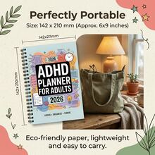 1pc Adult Women's Aesthetic ADHD Planner - Spiral Bound Neurodiversity ...