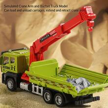 1pc Children's Alloy Engineering Vehicle Toys: Excavators/Cranes/Pump ...