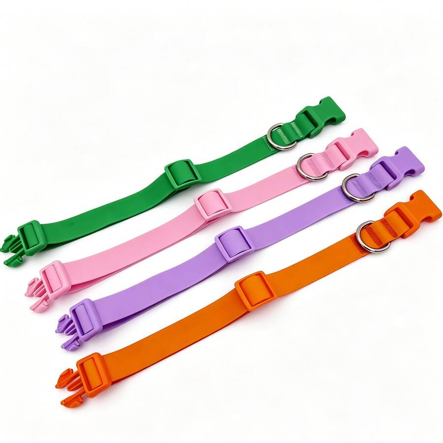 New PVC Pet Collar - Soft Waterproof, Cat Dog Collar - Adjustable Size ...