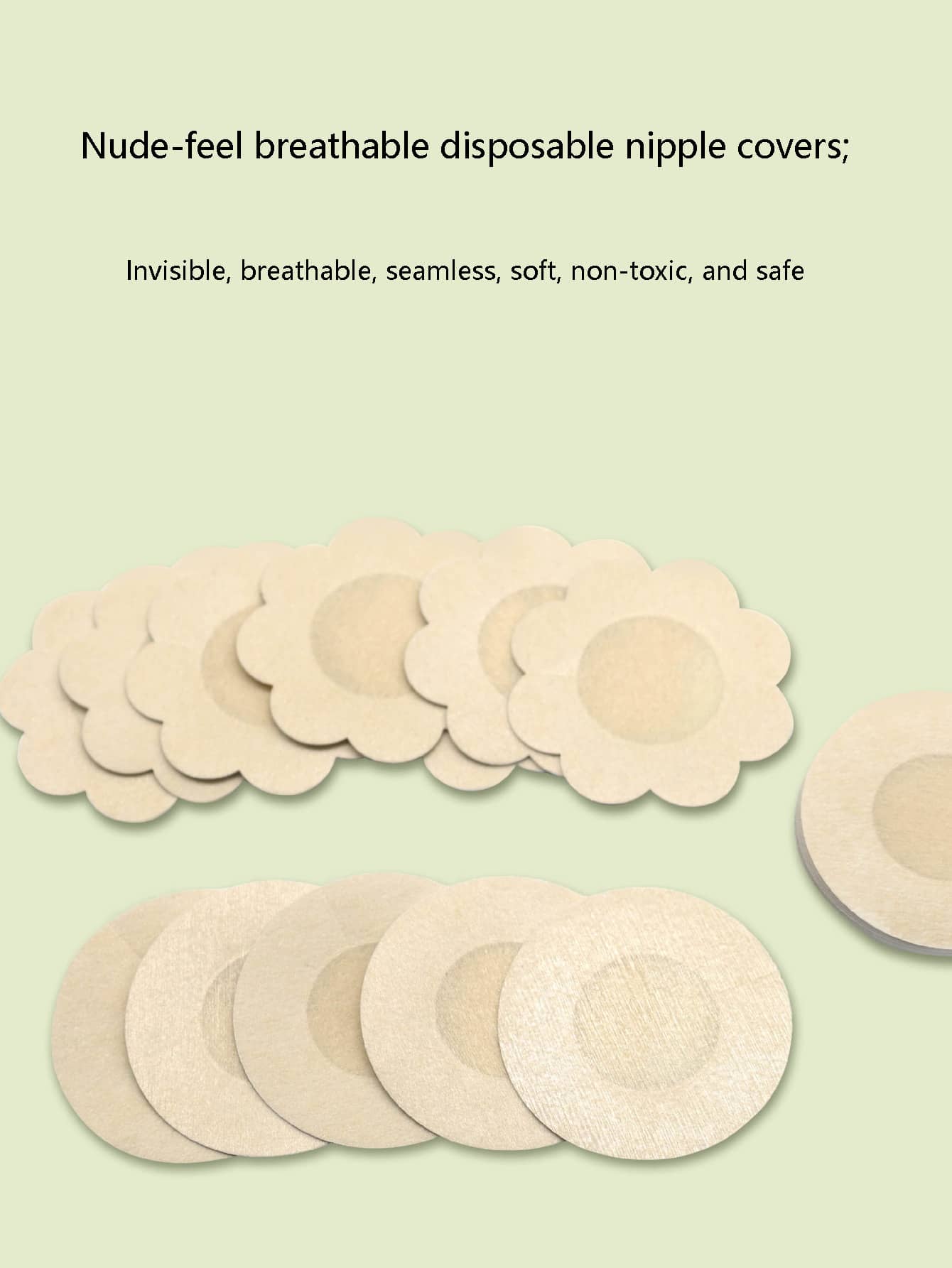 Ultra-Thin Disposable Breathable Non-Woven Fabric Nipple Covers, No ...