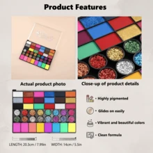 42 Colors Water-Soluble Painting Pigment Set, Watercolor Paint, Vibrant ...