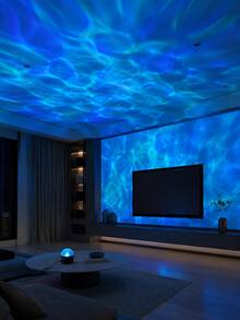 1pc USB Powered Ocean Wave Room Decor Light With Remote For Bedroom ...