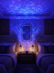1pc Color Changing Water Ripple Lamp With Remote Control For Bedroom ...