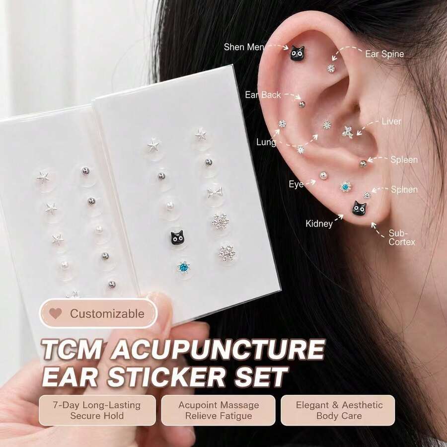 20/40pcs Ear Care Acupuncture Ear Patches, Disposable Ear Patches ...