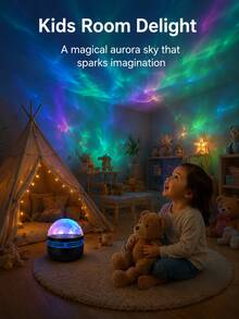 1pc RGB Northern Lights Projector With Dynamic Modes For Living Room ...