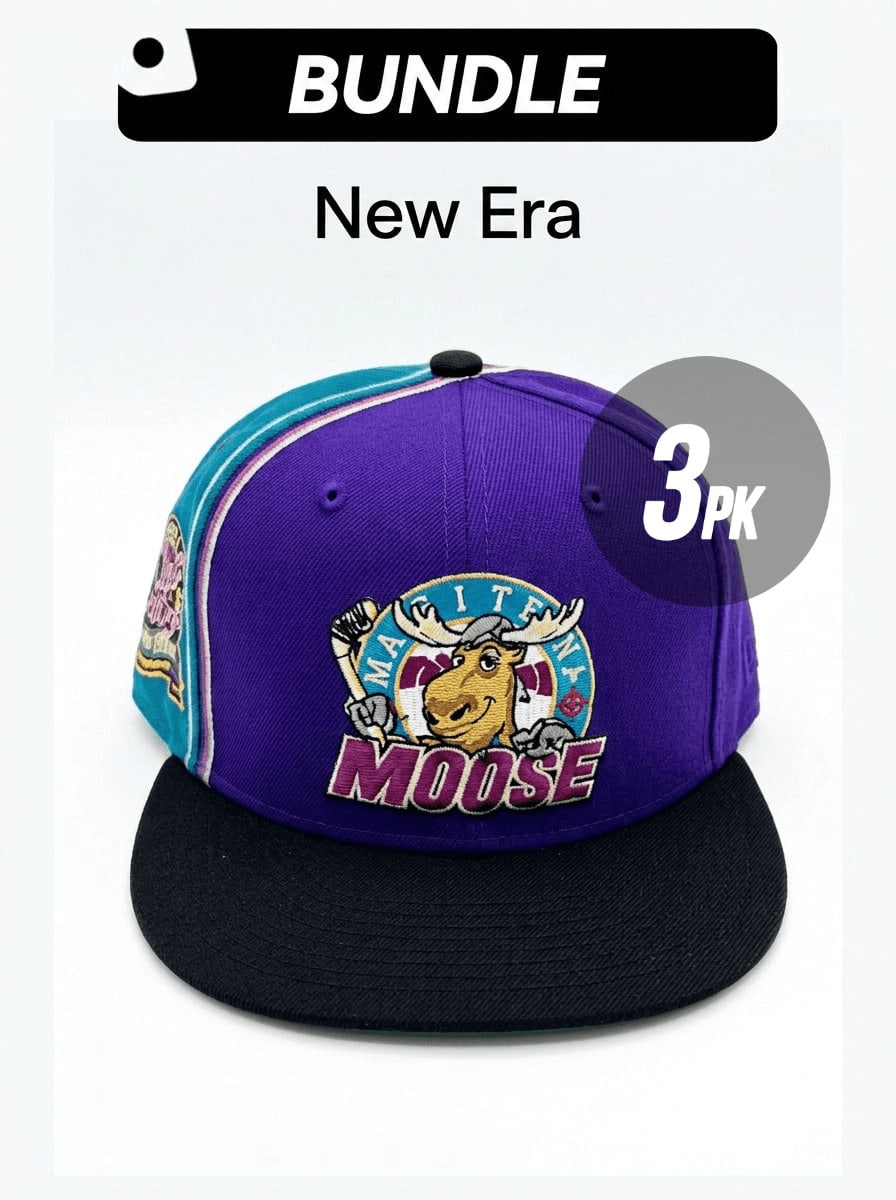 New Era [3 Pcs] 59FIFTY Baseball Cap Breathable Sun Protection Logo ...