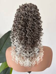 Drawstring Ponytail Deep Curly Heat Resistant Synthetic Instant Clip ...