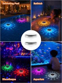 Solar Pool Decor Light With Remote Control, Floating RGB Color Changing ...